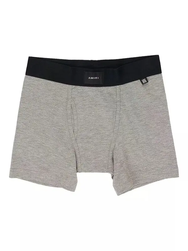 Amiri Logo-waistband Boxers - Grey