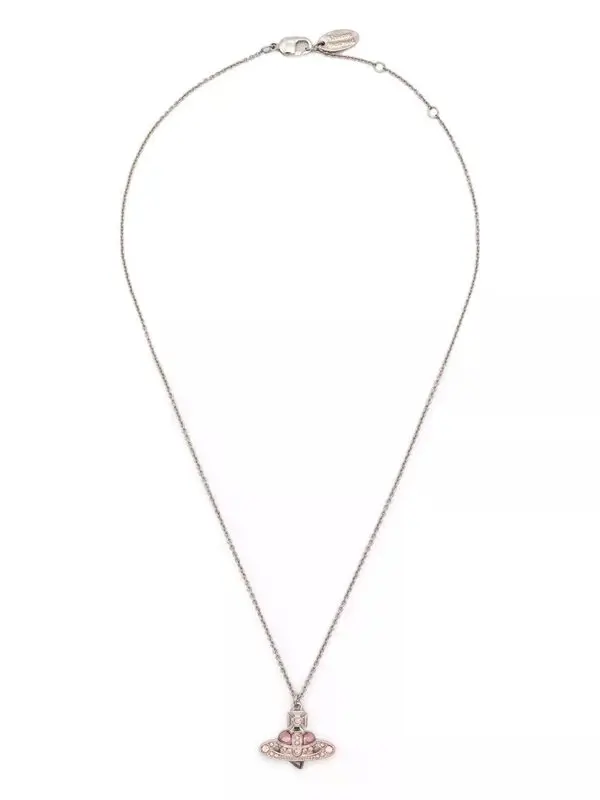 VIVIENNE WESTWOOD Crystal-embellished Orb Necklace - Silver