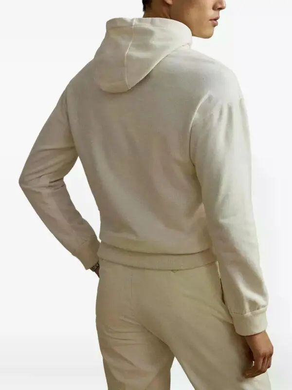 Ralph Lauren Purple Label Drawstring Hoodie - Neutrals
