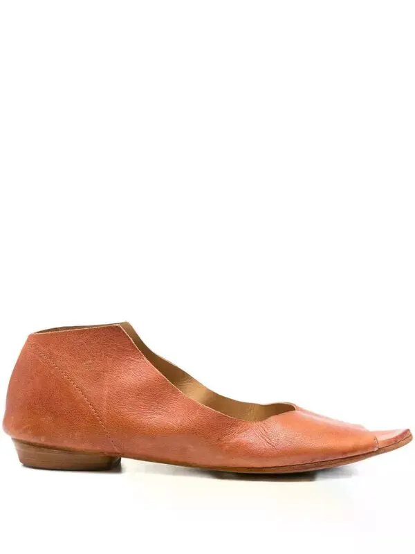 KUDETA Open-toe Leather Flats