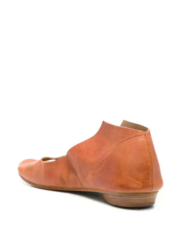 KUDETA Open-toe Leather Flats