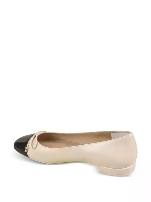 STUART WEITZMAN Sleek Bow-detail Flat Pumps