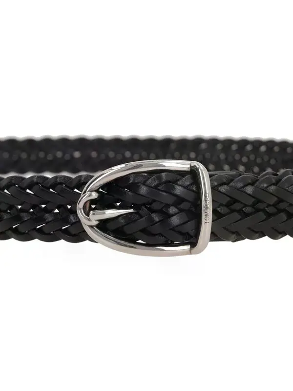 TOM FORD Braided Leather Belt