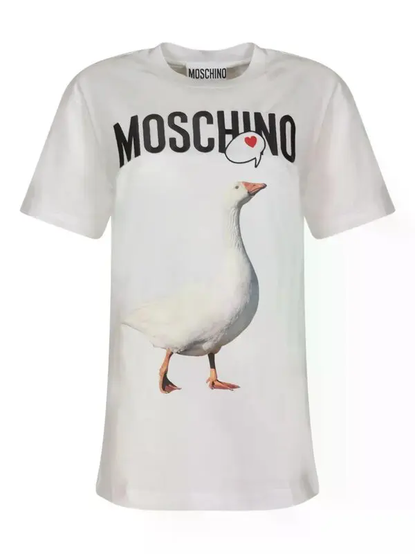 Moschino Goose-print T-shirt - White
