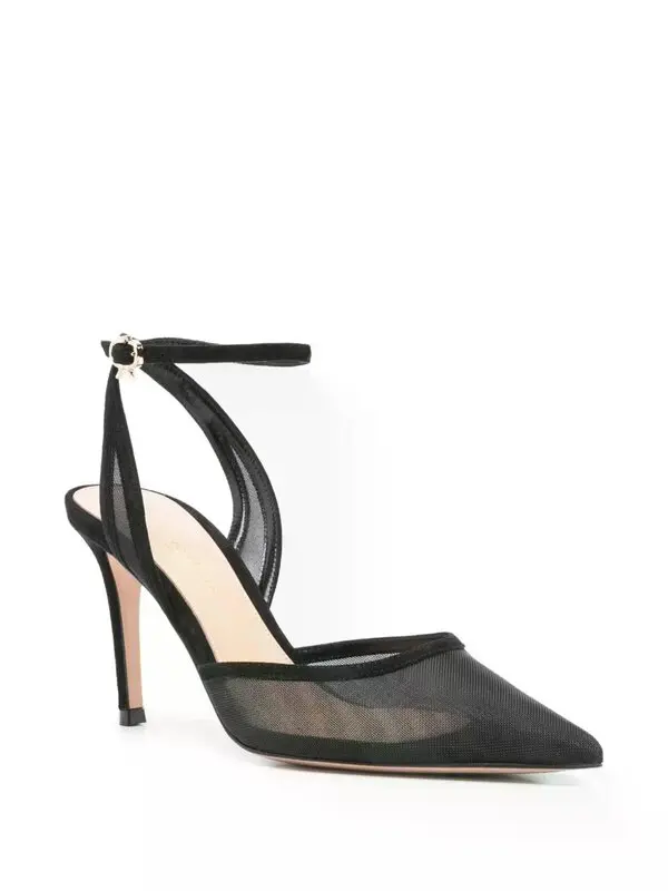 GIANVITO ROSSI 80mm Mesh-panel Pumps