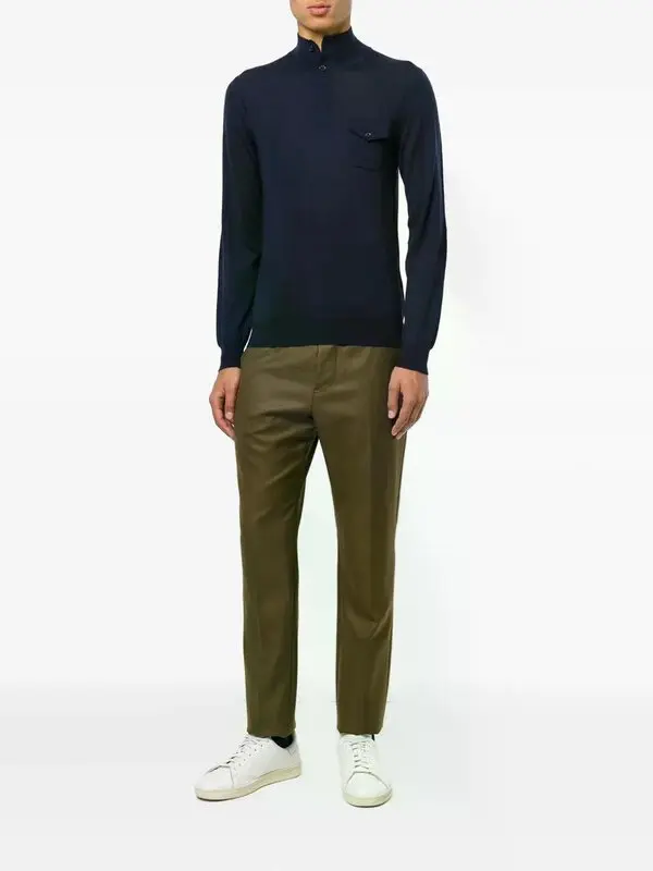 PAOLO PECORA Buttoned-neck Jumper