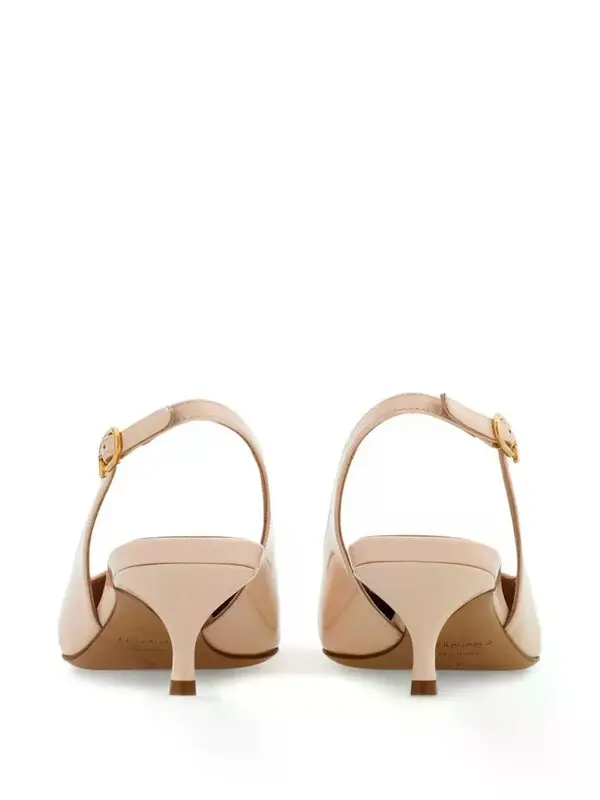 FERRAGAMO Maxi Gancini Slingback Pumps - Pink