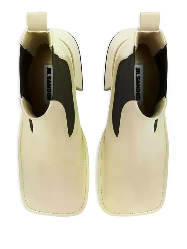 JIL SANDER Square-toe Block-heel Boots