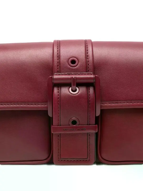 Michael Kors Colby Leather Shoulder Bag - Red