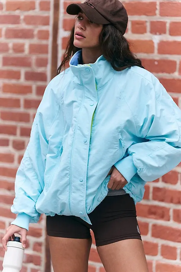 Free People Field Tripper Windbreaker Jacket - Cool Down Combo