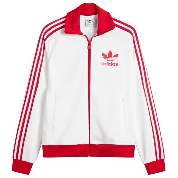 Adidas Beckenbauer Track Top - White/better Scarlet