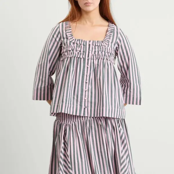DAMSON MADDER Leilani Striped Blouse