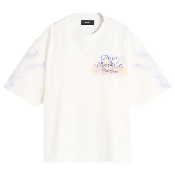 Amiri Follow Me Oversized T-shirt - Ivory