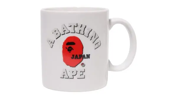 A BATHING APE Japan Souvenir 2 Mug - White/red