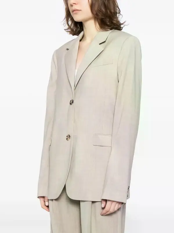 Loewe Tied-back Wool Blazer - Neutrals