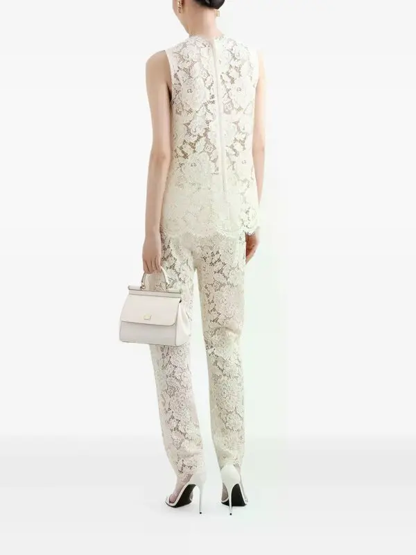 Dolce & Gabbana Lace-detailing Top - White