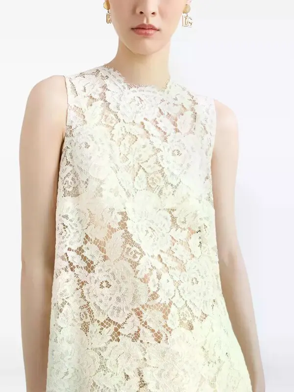 Dolce & Gabbana Lace-detailing Top - White
