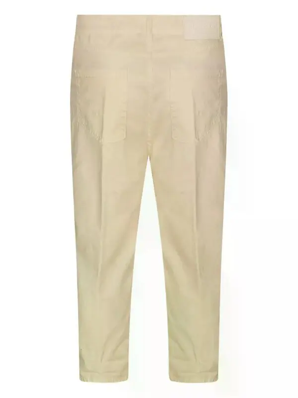 DONDUP Logo-patch Trousers - Neutrals