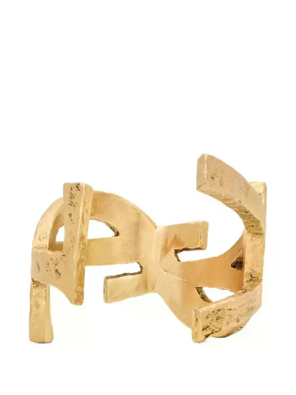 Saint Laurent Cassandre Open Cuff Bracelet - Gold