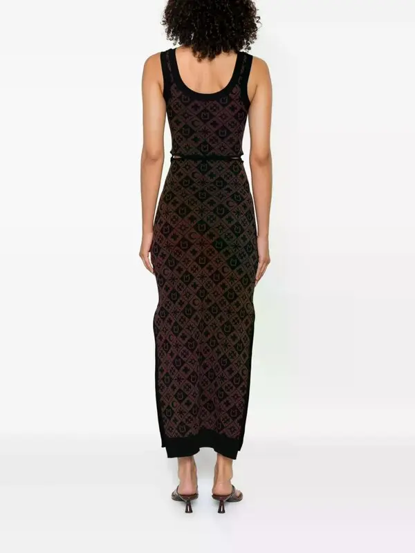 Nanushka Cut-out Patterned Midi Dress