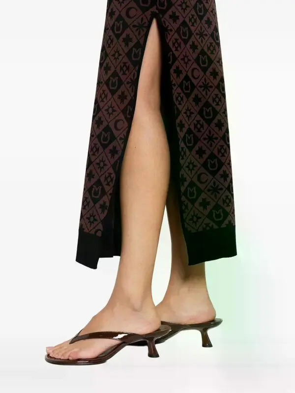 Nanushka Cut-out Patterned Midi Dress