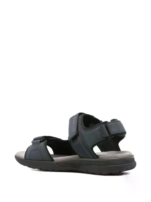 Geox Buckle-strap Sandals With Hook-and-loop Fastening - Blue