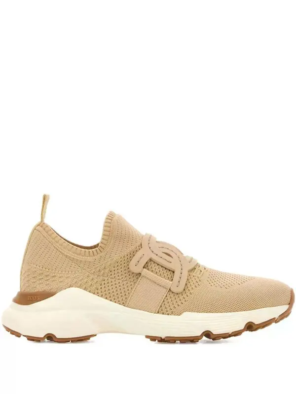 TOD'S Logo-detail Knit Trainers - Neutrals