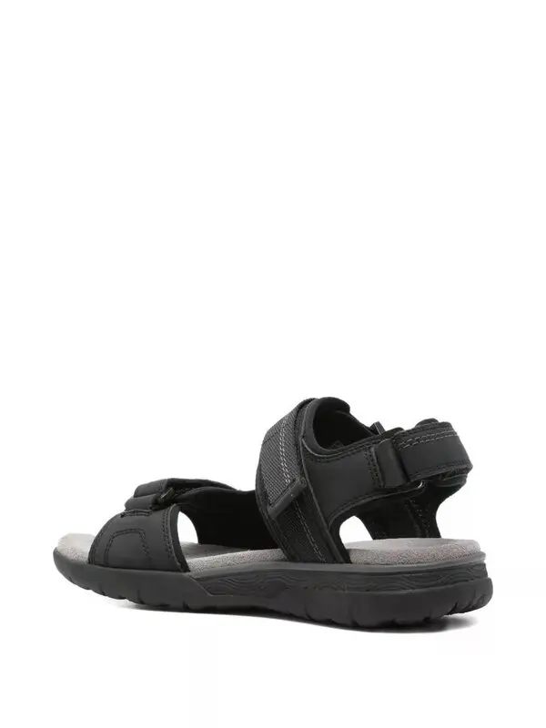 Geox Buckle Strap Sandals - Black