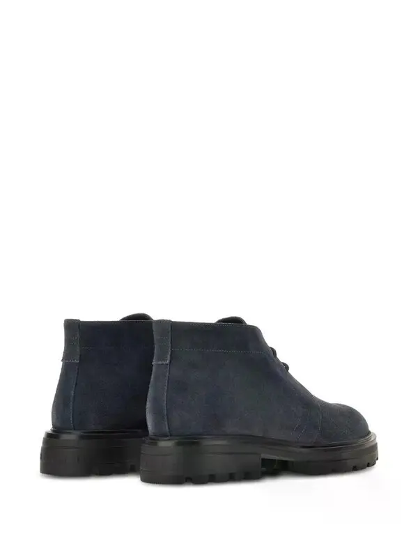 Hogan Suede Ankle Boots - Blue