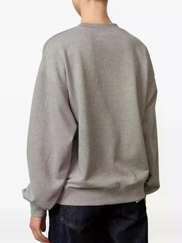 HERSKIND Herskınd Embroidered Crew Neck Sweatshirt - Grey