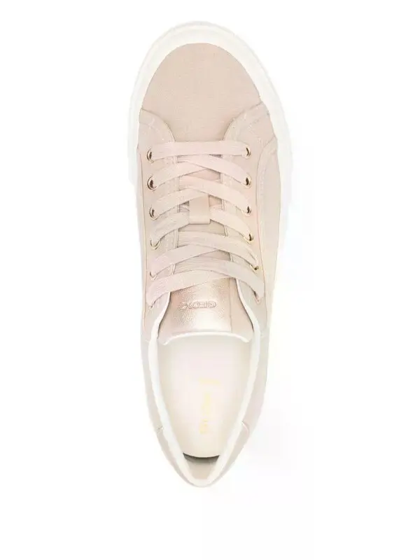 Geox Emmeleny Lace-up Sneakers - Neutrals