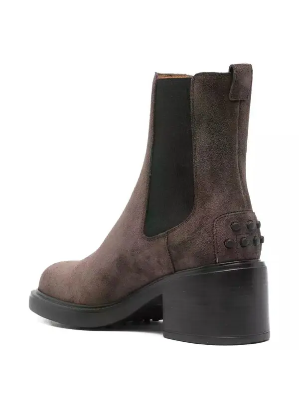 TOD'S 60mm Elastic-panel Block-heel Boots
