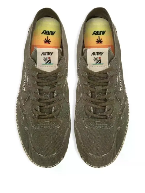 AUTRY Lace-up Jute Sneakers