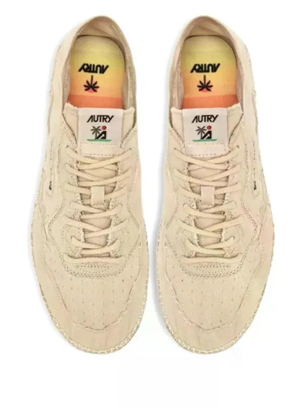 AUTRY Lace-up Jute Low-top Sneakers