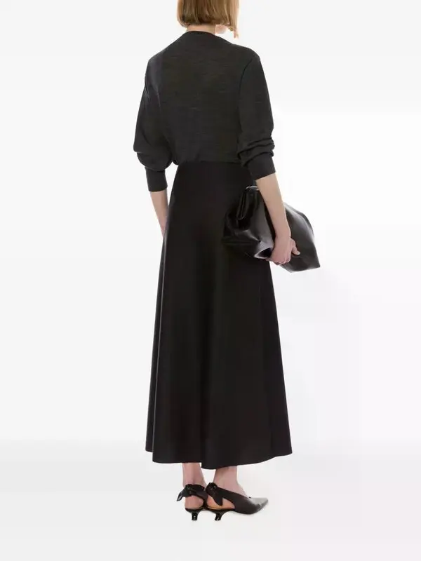 Alberta Ferretti High-waisted Midi Skirt