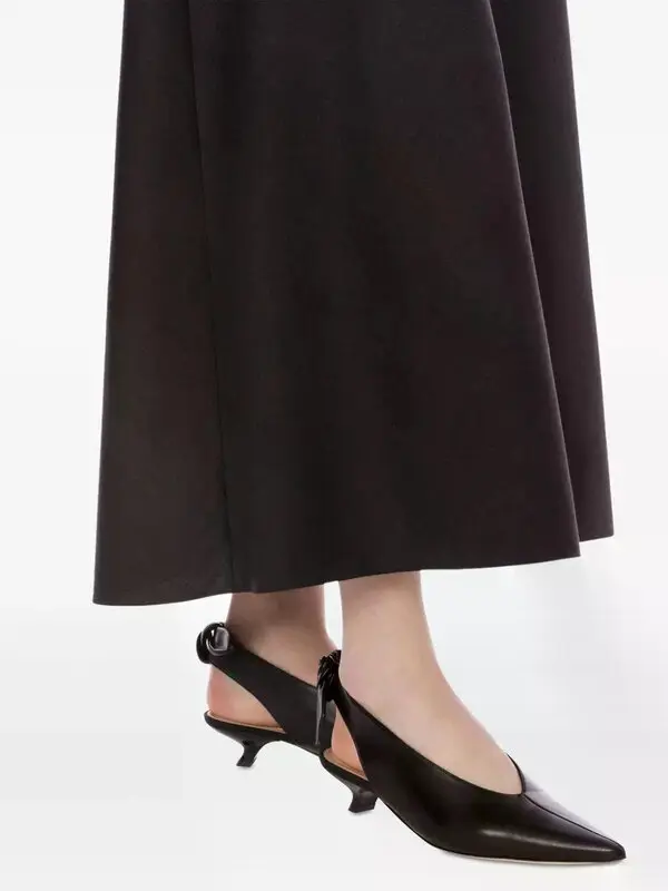 Alberta Ferretti High-waisted Midi Skirt