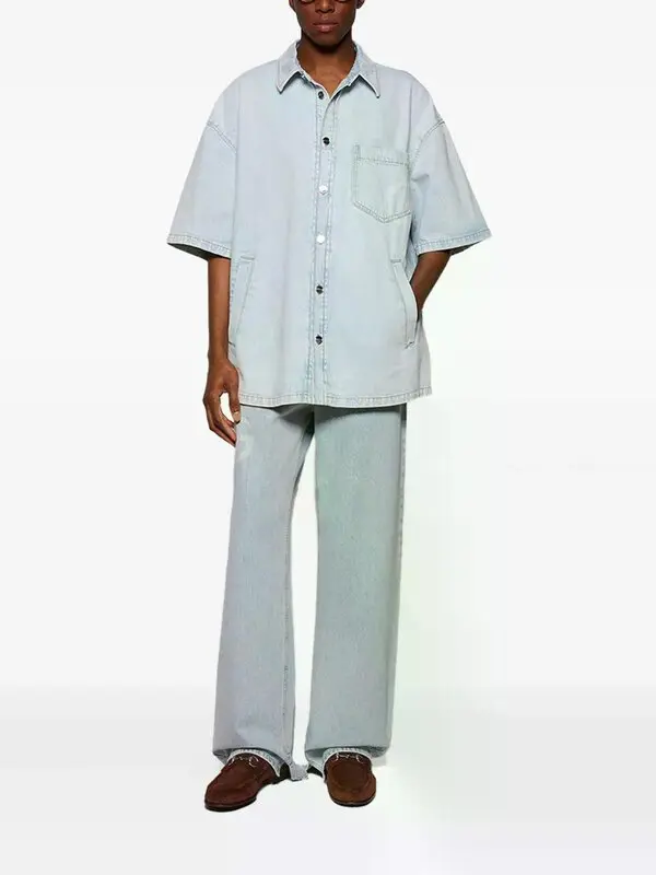 Gucci Short-sleeve Denim Shirt