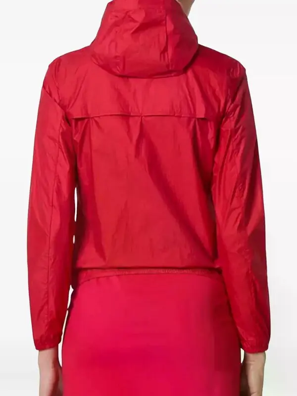 K-WAY Hooded Zip-front Jacket - Red