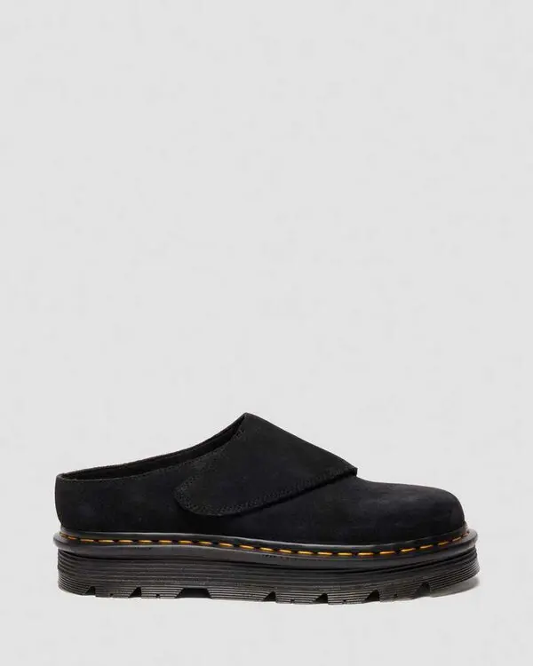 Dr. Martens Zebzag Anywair Suede Mules - Black