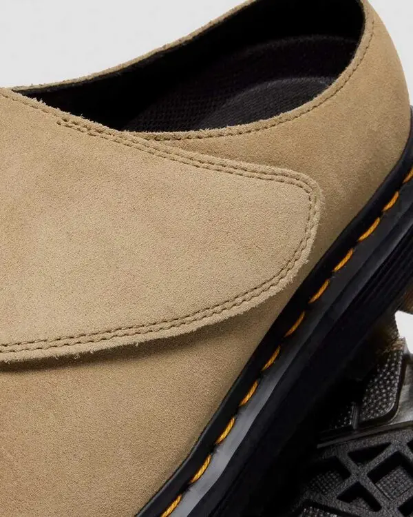 Dr. Martens Zebzag Anywair Suede Mules - Tan