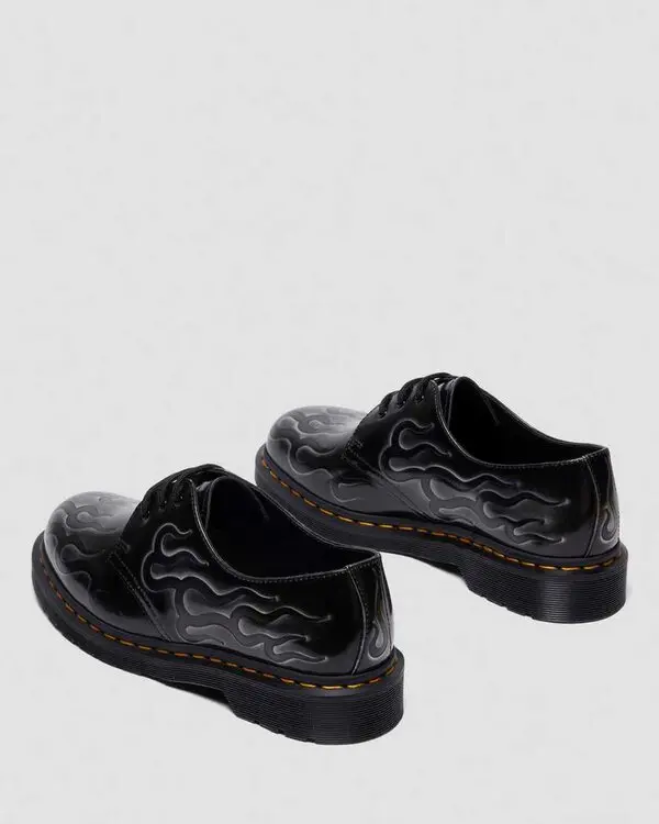 ドクターマーチン 1461 INFERNO uk8 Dr Martens 1461 Inferno 3 Eye Shoe Silver Arcadia（その他シューズ