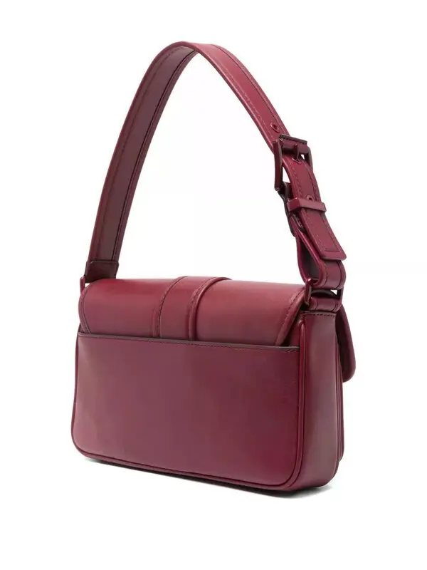 Michael Kors Colby Buckle-fastening Leather Shoulder Bag - Red