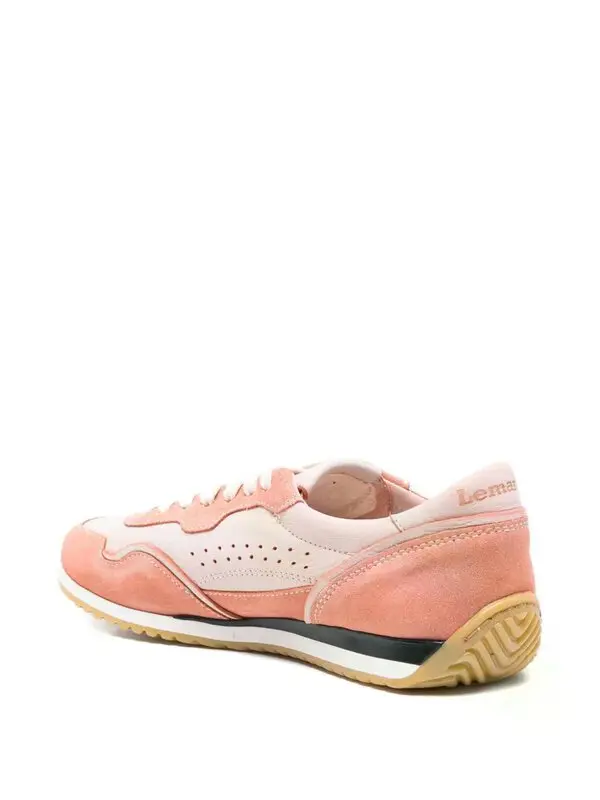 LEMARGO Perforated Suede Sneakers - Pink