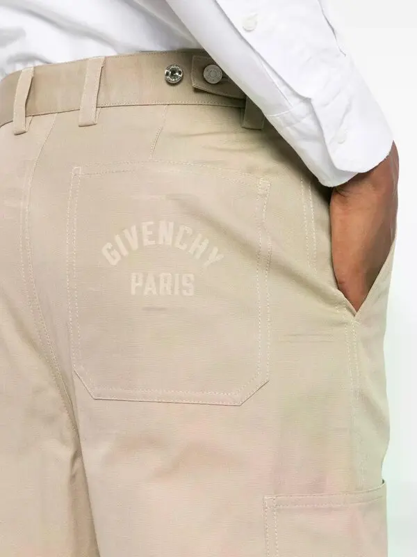 Givenchy Barrel Cargo Trousers - Neutrals