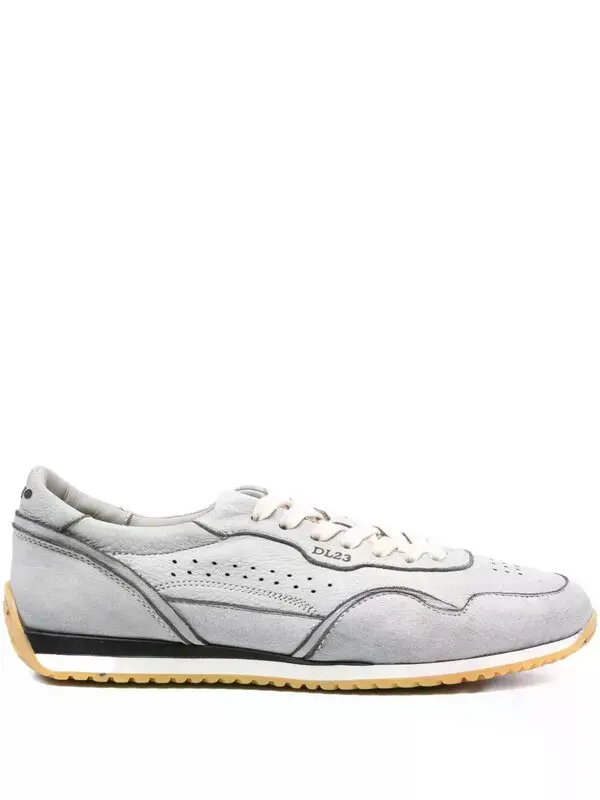 LEMARGO Perforated Suede Sneakers - Grey