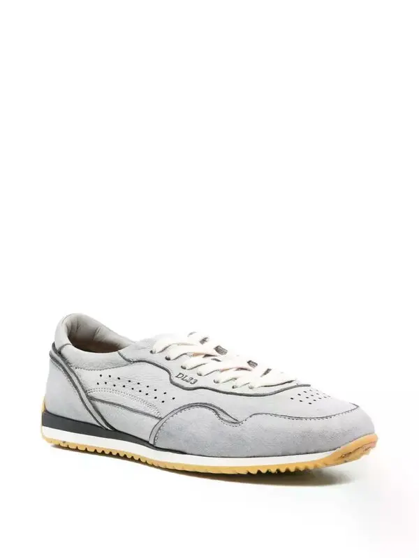 LEMARGO Perforated Suede Sneakers - Grey