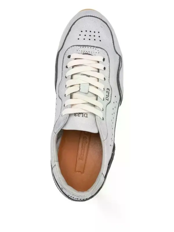 LEMARGO Perforated Suede Sneakers - Grey