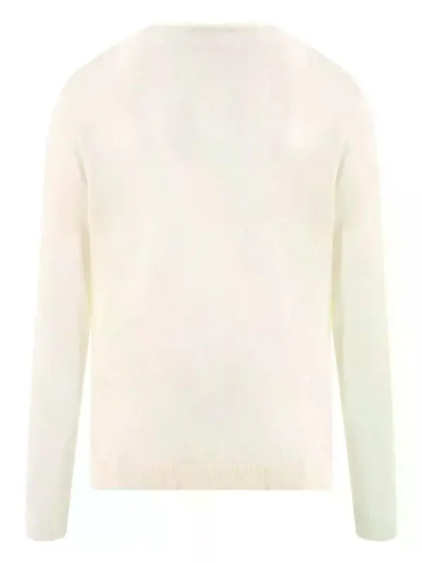 ROBERTO COLLINA Merino Wool Crew-neck Sweater - Neutrals