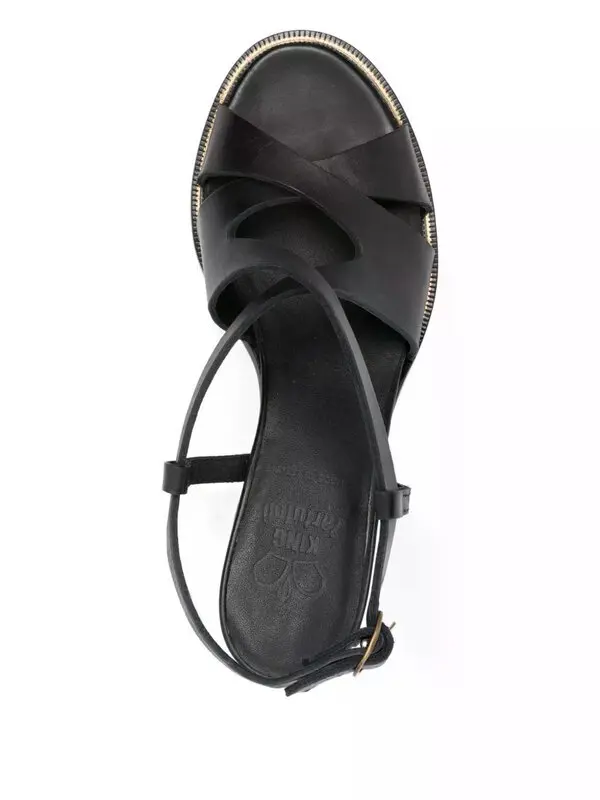 KING TARTUFOLI 45mm Crossover Ankle-strap Sandals