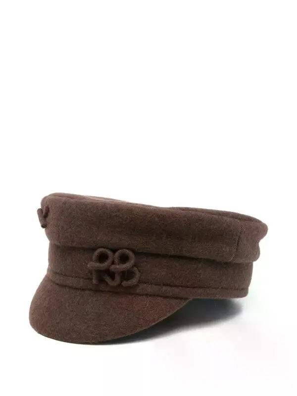 Ruslan Baginskiy Embroidered Logo Beret - Brown
